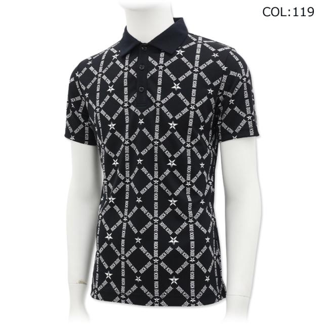 ロックデュード ROCKDUDE 11-158300 メンズ ポロシャツ クロスロゴ ゴルフウェア スポーツウェア 春夏 ロックデュード ROCKDUDE 11-158300 メンズ ポロシャツ クロスロゴ