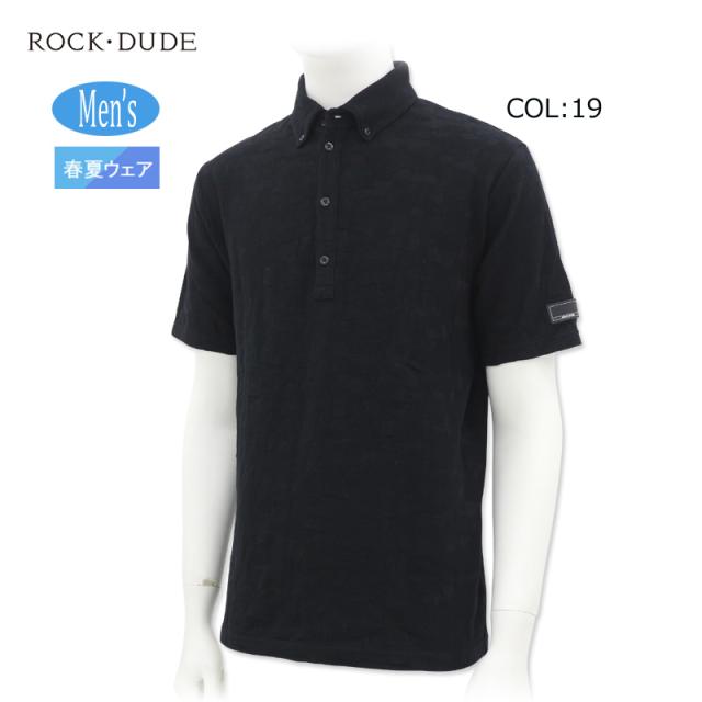 ロックデュード ROCKDUDE 11-114303 メンズ ポロシャツ カモフラージュ トップス ゴルフウェア スポーツウェア 春夏秋