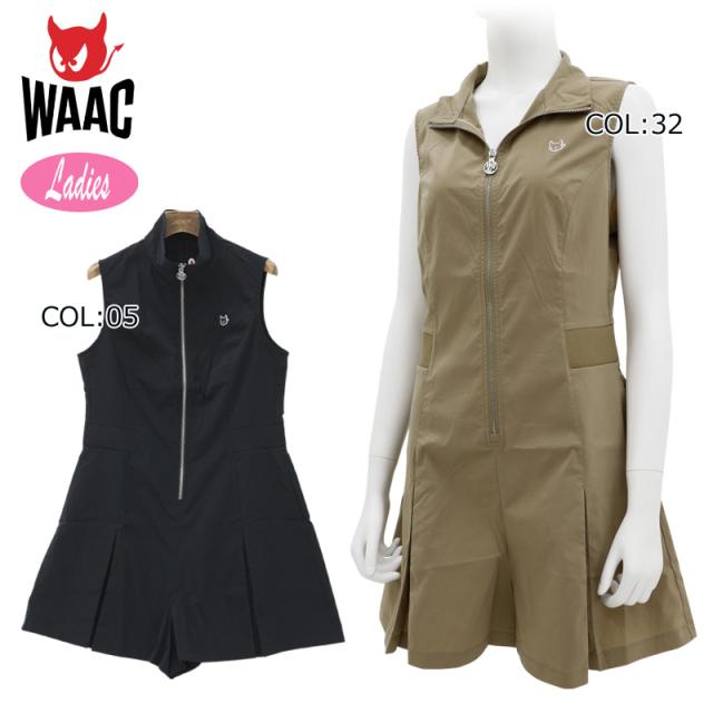 WAAC ワック 072344550 レディース ジャンプスーツ カバーオール つなぎ キュロット ゴルフウェア スポーツウェア 秋冬春