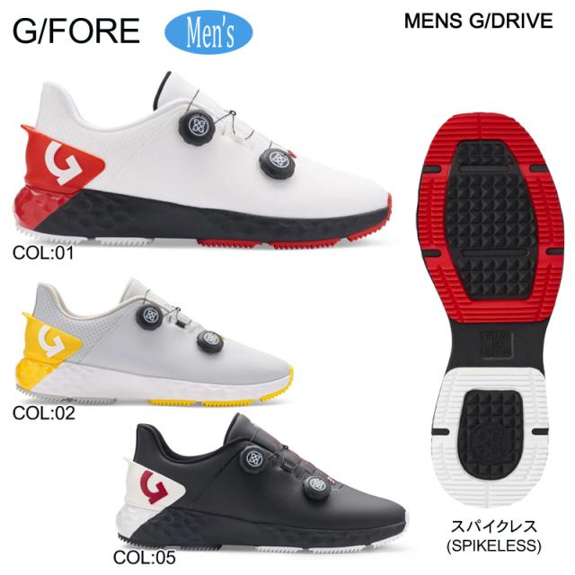 G/FORE GFORE ジーフォア 073414804 G4MF21EF32 メンズ ゴルフシューズ スパイクレス ダイヤル ボア MENS G/DRIVE SPIKELESS
