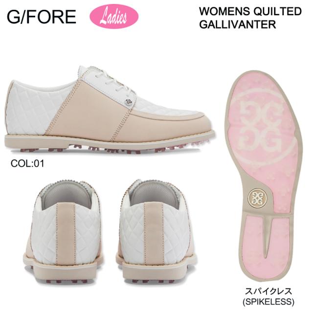 G/FORE GFORE ジーフォア 073424851 G4LS22EF16 レディース ゴルフシューズ スパイクレス 紐靴 WOMENS QUILTED GALLIVANTER