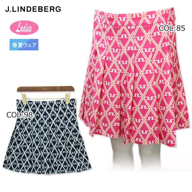ジェイリンドバーグ J.LINDEBERG 072-71471 レディース スカート プリーツスカート ゴルフウェア スポーツウェア 春夏