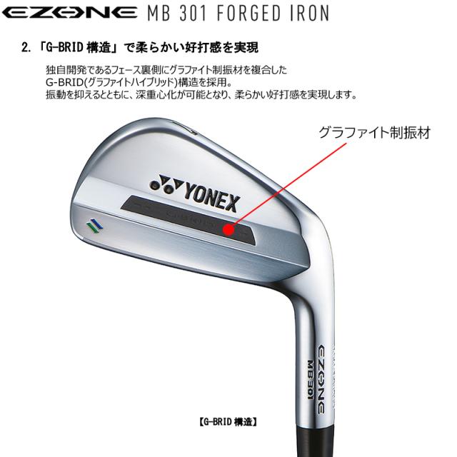ヨネックス (YONEX) EZONE マッスルバック MB301 フォージド アイアン 単品 右用 N.S.PRO MODUS3 SYSTEM3 TOUR125 スチールシャフト