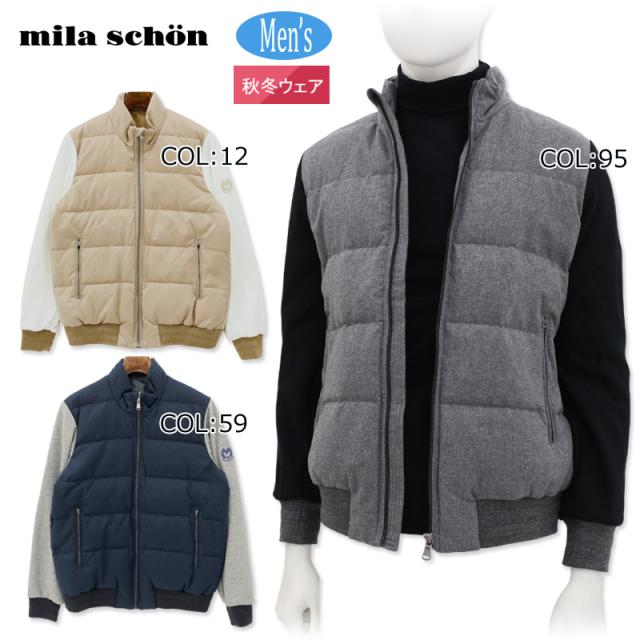 ミラショーン mila schon 7334412102 メンズ 長袖 ダウン ブルゾン アウター ゴルフウェア スポーツウェア 秋冬