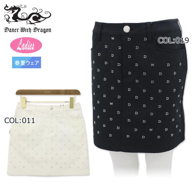 ダンスウィズドラゴン Dance With Dragon D2-452320 レディース Ａライン スカート ロゴ ゴルフウェア スポーツウェア 春夏