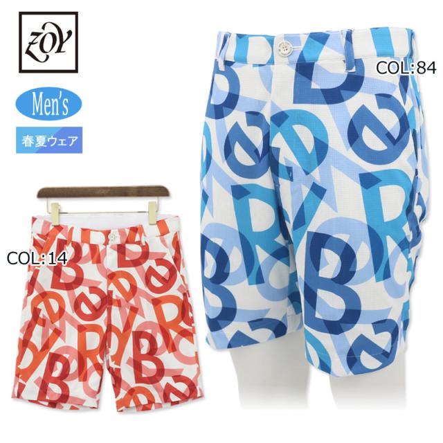 ゾーイ ZOY 071442416 メンズ ハーフパンツ ボトムス メッシュ 吸水速乾 ストレッチ ゴルフウェア スポーツウェア 春夏