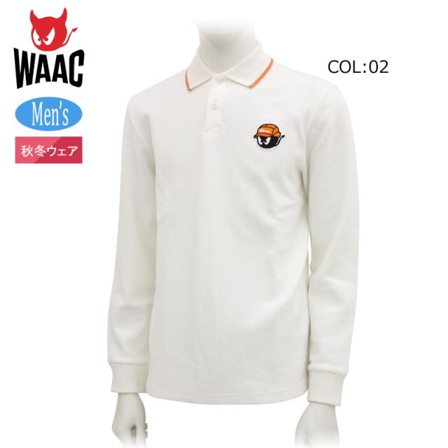 WAAC ワック 072344020 メンズ フリース ポロシャツ 襟付き ゴルフウェア スポーツウェア 秋冬