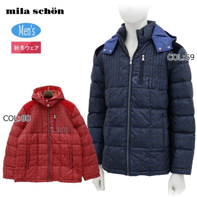 ミラショーン mila schon 7324412101 メンズ 長袖 ダウン ブルゾン コート アウター ファッション ゴルフウェア 秋冬