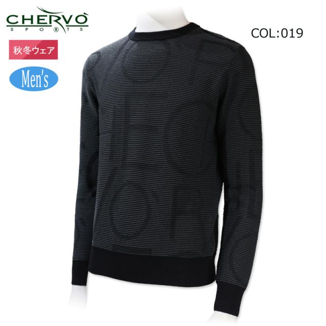 シェルボ CHERVO 031-19912 メンズ トレーナー ストレッチ ゴルフウェア スポーツウェア 秋冬春