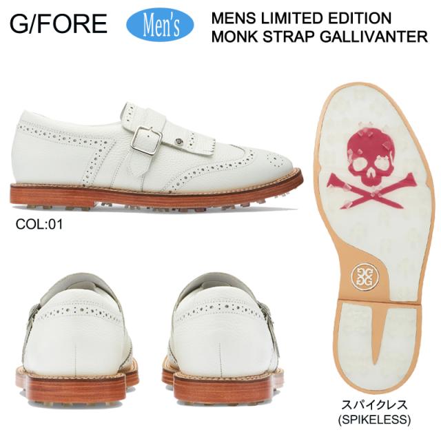 G/FORE GFORE ジーフォア 073424803 G4MF22EF51 メンズ ゴルフシューズ スパイクレス 牛革 MENS MONK STRAP GALLIVANTER SPIKELESS