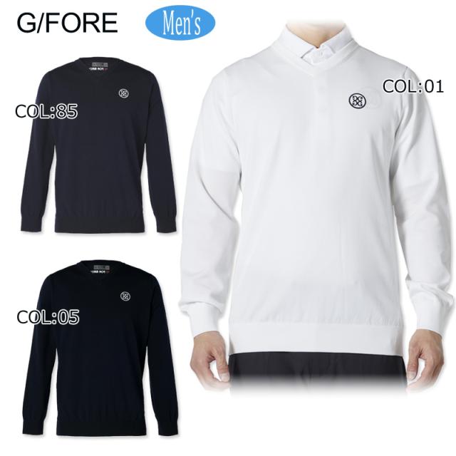 G/FORE (GFORE) ジーフォア 073212703 メンズ 長袖セーター タイトフィット 撥水 ストレッチ ゴルフウェア スポーツウェア 春夏秋冬 通年