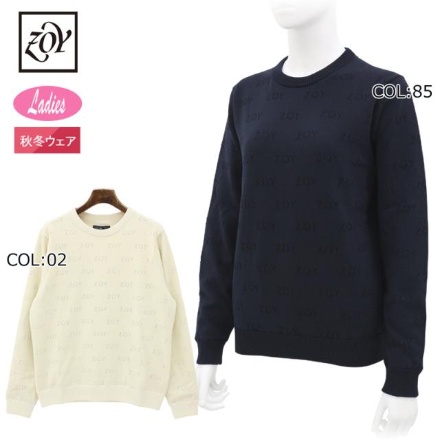 ゾーイ ZOY 071644709 レディース セーター 防風裏地付き セットアップ可能商品 ゴルフウェア スポーツウェア 秋冬