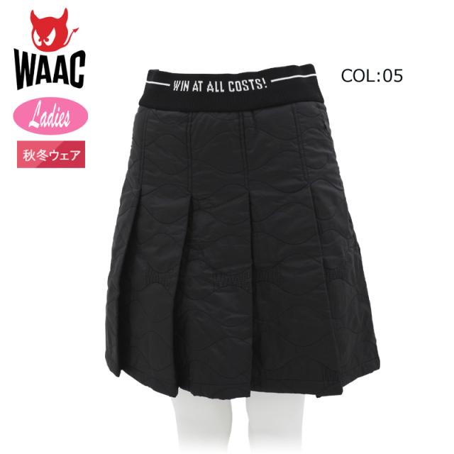 WAAC ワック 072324376 レディース スカート 中綿 キルティング ゴルフウェア スポーツウェア 秋冬