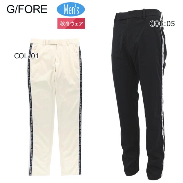 G/FORE (GFORE) ジーフォア 073215407 メンズ ロングパンツ 裾直し必要 サイドロゴテープ ゴルフウェア スポーツウェア 秋冬