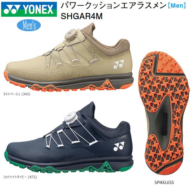 ヨネックス (YONEX) SHGAR4M 2024 パワークッションエアラスメン スパイクレス ゴルフシューズ (4E) POWER CUSHION AERUS MEN