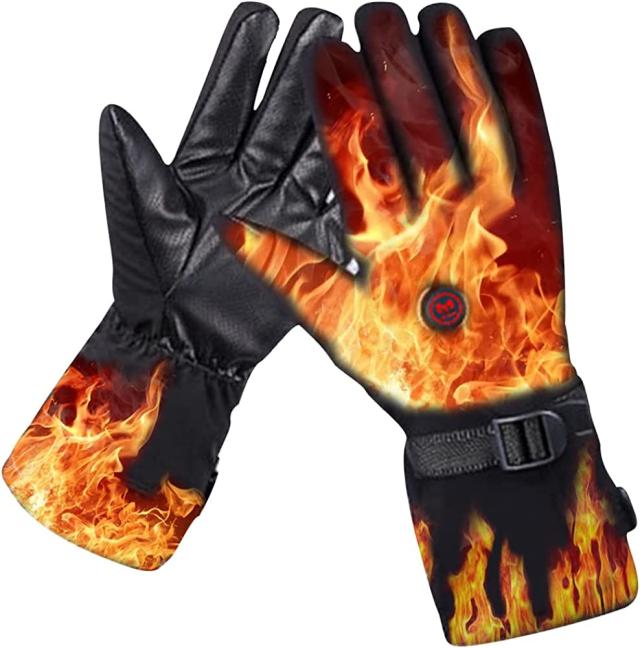 電熱グローブ　３段階温度調節　バッテリー充電式　厚手袋　4000mAh（片手）　炭素繊維発熱体　丸洗い　35℃〜5