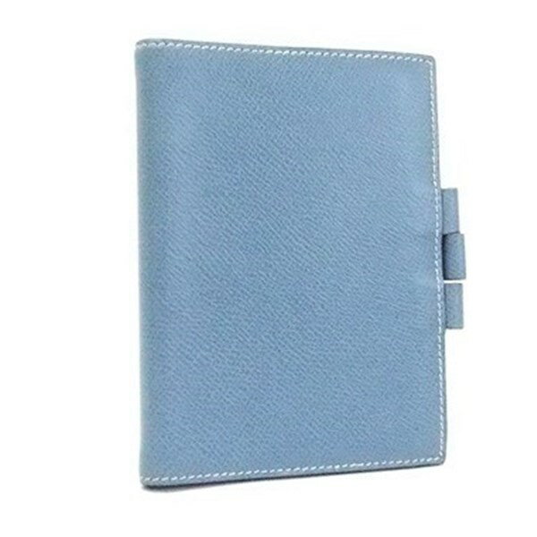 エルメス 手帳カバー アジェンダ ブルー □I刻印 （2005年）中古 HERMES レディース メンズ メール便送料無料