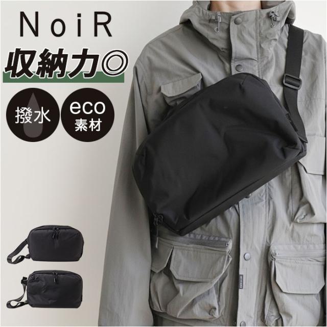NoiR ノアール ショルダーバッグ N25006 通販 ショルダーバック 斜めがけバッグ ボディバッグ メンズ 小さめ ナイロン 撥水 軽量 軽い 通勤 通学 旅行 アウトドア 大人 高校生 大学生 黒 ブラック ブランド ノワール メンズバッグ