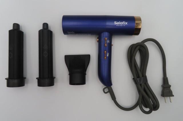 【Salofix Beauty ヘアドライヤー＆カーラー パープル・ゴールド】