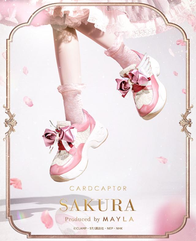 MAYLA マイラ カードキャプターさくら グッズ 靴 スニーカー カードキャプターさくら アイコニック シューズオブジェ ドレス スニーカー エターナル・ガーリー レディース 女性 正規品 新品 公式カードキャプターさくら キャラクターシューズ 人気 ブランド プレゼント