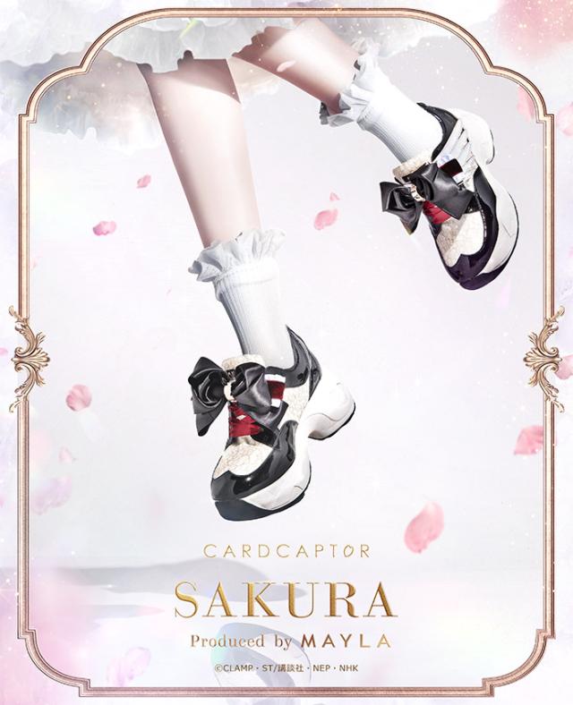 MAYLA マイラ カードキャプターさくら グッズ 靴 スニーカー カードキャプターさくら アイコニック シューズオブジェ ドレス スニーカー アカデミック・ノクターン レディース 女性 正規品 新品 公式カードキャプターさくら キャラクターシューズ 人気 ブランド プレゼント