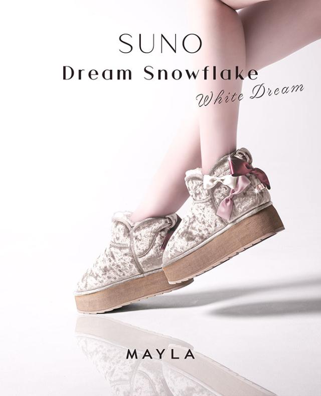 MAYLA マイラ 靴 ムートンブーツ スノ ドリーム スノーフレーク ホワイトドリーム レディース 女性  正規品 新品 公式 MAYLA ブーツ 可愛い おしゃれ 人気 ブランド プレゼント