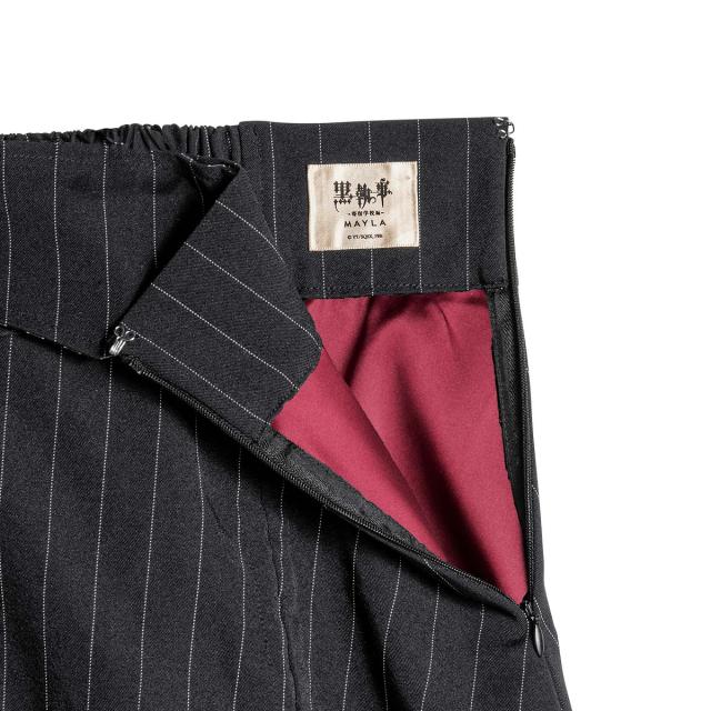 MAYLA マイラ アニメ『黒執事 -寄宿学校編- 』 グッズ 服 スカート セバスチャン・ミカエリス アニメ『黒執事 -寄宿学校編- 』 アイコニック スカート レディース 正規品 公式 黒執事 キャラクターグッズ 人気 ブランド プレゼント