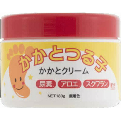 かかとつる子 クリーム 180g×48個セット ＊コスメテックスローランド/乾燥やブーツ・パンプス等の靴との摩擦によって、コチコチ・ガサガサになったかかとの悩みに/うるおい成分がたっぷり入ったフットクリーム/柔らかくうるおいのあるツヤ足へ