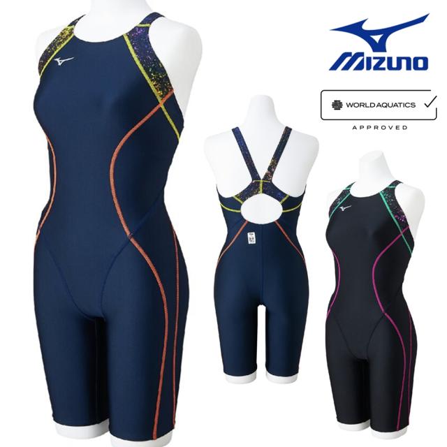 ミズノ MIZUNO 競泳水着 レディース WA承認モデル ST Lala ハーフスーツ マスターズバック オールインワン 2025年春夏モデル N2MGC246 fina マーク あり