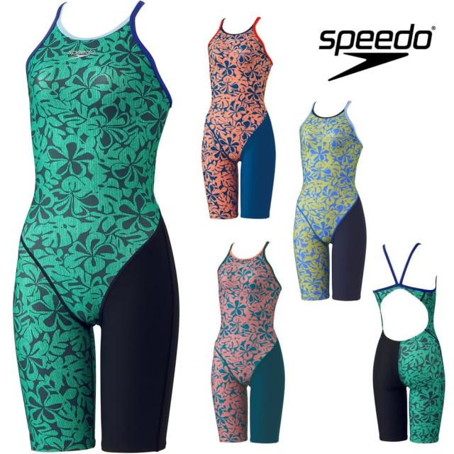 スピード SPEEDO 競泳水着 練習用水着 レディース アロアロターンズニースキン オールインワン ENDURANCE ECO 競泳練習水着 2025年春夏モデル STW12507