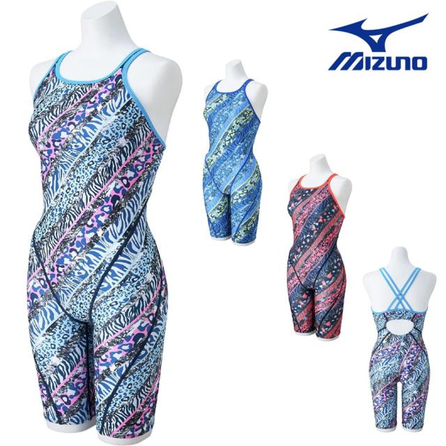 ミズノ MIZUNO 競泳水着 練習用水着 レディース AYA collection エクサースーツ ハーフスーツ オールインワン U-Fit 競泳練習水着 2025年秋冬モデル N2MGC774