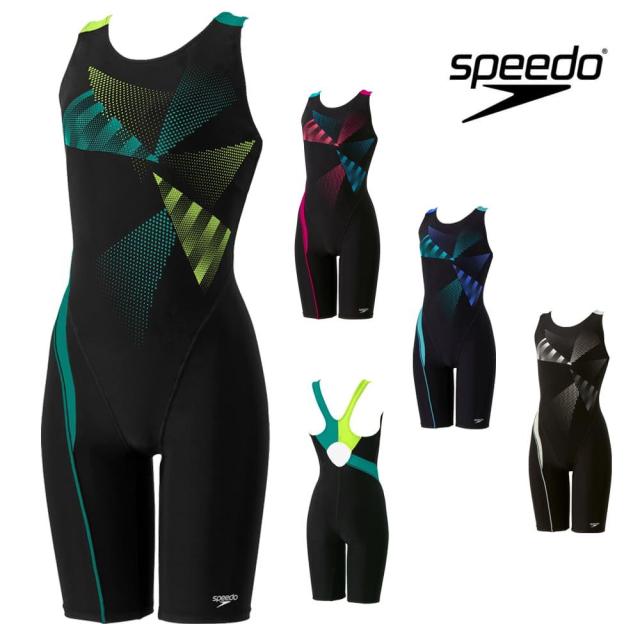 スピード SPEEDO フィットネス水着 レディース トライアングルルースンニースキン オールインワン Ultra Stretch 0 パッド付き 2025年秋冬モデル SFW12569