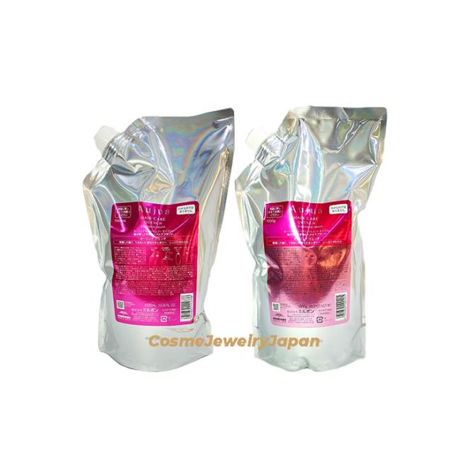 ミルボン オージュア クエンチモイスト シャンプー ＆ ヘアトリートメント 1000ml 詰替用セット