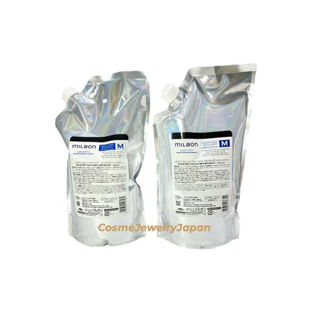 【セット品】グローバルミルボン スムージング M シャンプー 1000ml トリートメント 1000g セット