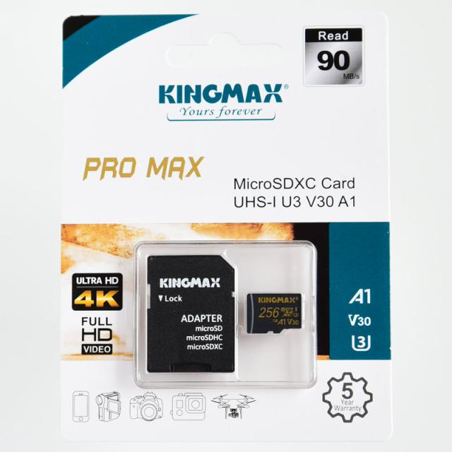 microSDカード 256GB 高速・5年保証 キングマックス Class10 UHS-I U3 V30 A1 KM256GMCSDUHSPM1A microSDXC マイクロSD ...