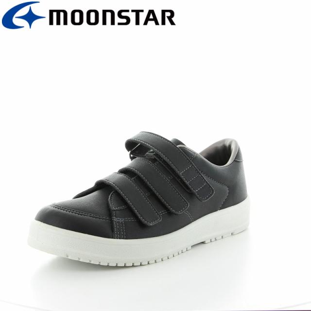 送料無料 ムーンスター メンズ/レディース 靴 スニーカー Vステップ07L/R R/ブラック(右足のみ) 介護シューズ 装具対応シューズ 病院 施設 リハビリ 3E 5E 幅広 フルオープン 日本製 国産 車いす 歩行訓練