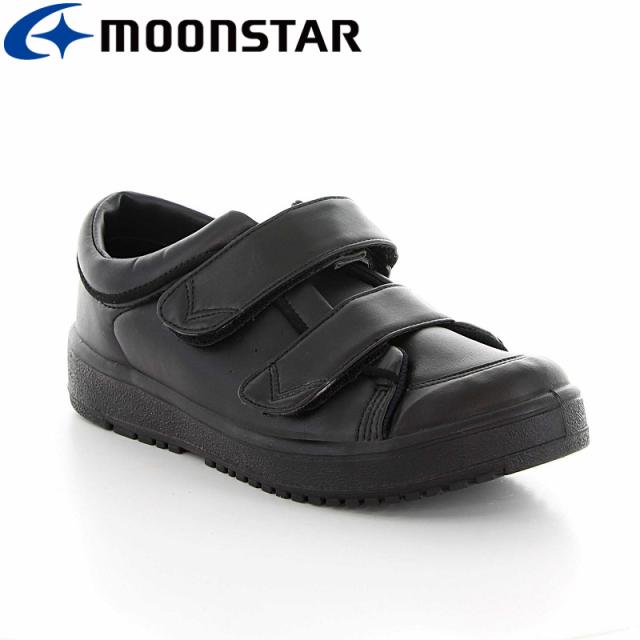 送料無料 ムーンスター レディース 靴 スニーカー Vステップ05L/R R/ブラック(右足のみ) 介護シューズ 国産 装具対応シューズ 左右片足販売 春 母の日 フルオープン 3E 5E 幅広 日本製 病院 施設 リハビリ 歩行訓練 車いす