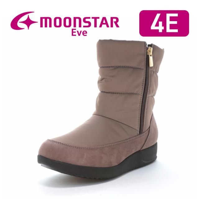 ★9月発売★ 秋冬新作★ 送料無料 ムーンスター イブ  EVE FGL113 モカ 雨、雪、凍りでも滑りにくい「ファンクショングリップ」ソール！
