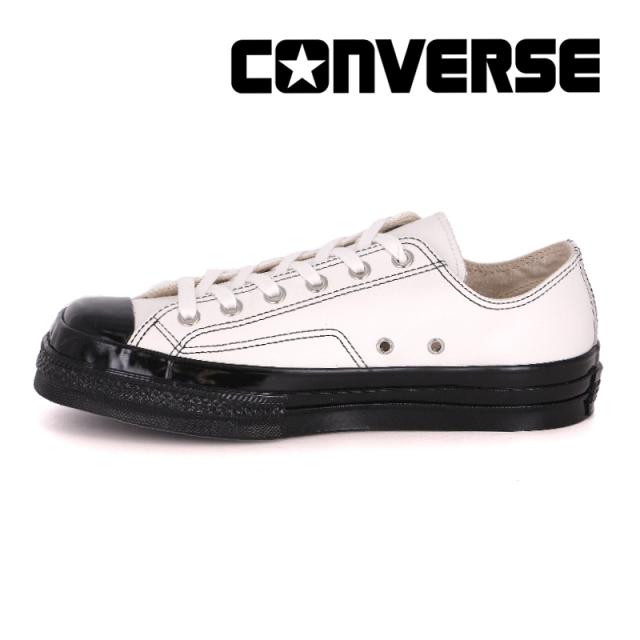 ★9月発売★ 秋冬新作 送料無料 コンバース CONVERSE メンズ/レディース スニーカー オールスター スクエアトウ LE OX ホワイト/ブラック アレンジモデル スムースレザー ローカット スニーカー 通勤 通学