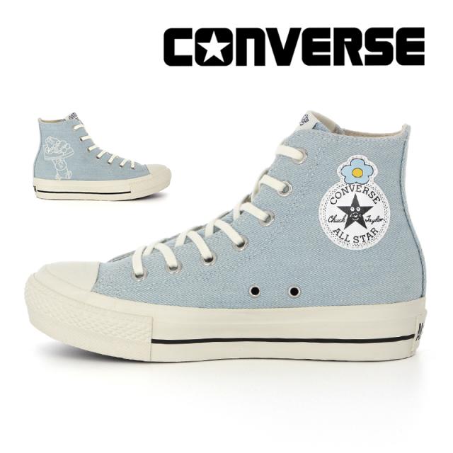 ★10月17日発売★ 送料無料 秋冬新作 コンバース CONVERSE レディース スニーカー オールスター PLTS OG HI / 可哀想に! ライトブルー オールスター ハイカット コラボレーションモデル 可哀想に!