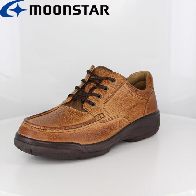 送料無料 ムーンスター メンズ ウォーキングシューズ 靴 SP8922 ブラウンカタ 国産 メンズコンフォートレザーシューズ 父の日 スニーカー