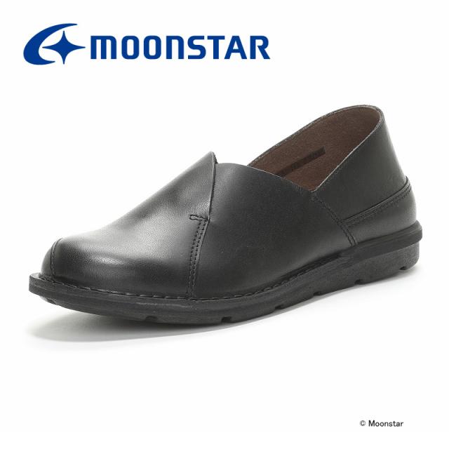 ≪40％OFF≫送料無料 ムーンスター スロウファクトリー メンズ/レディース スニーカー コンフォートシューズ SLUケサ ブラック moonstar Slow Factory 日本製 本革 撥水 革靴 黒 国産 天然皮革 母の日 父の日