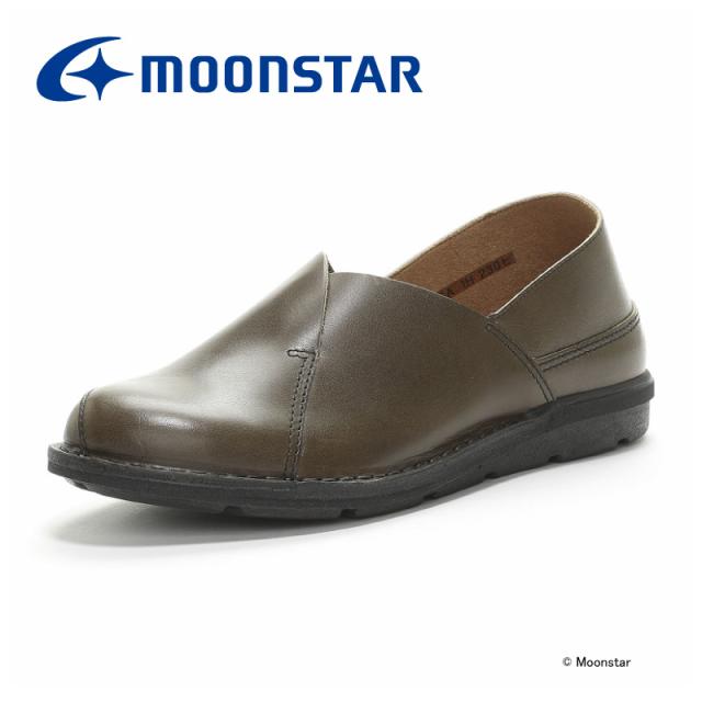 ≪40％OFF≫送料無料 ムーンスター スロウファクトリー メンズ/レディース コンフォートシューズ SLUケサ カーキ moonstar Slow Factory 日本製 本革 撥水 革靴 おしゃれ 国産 天然皮革 母の日 父の日