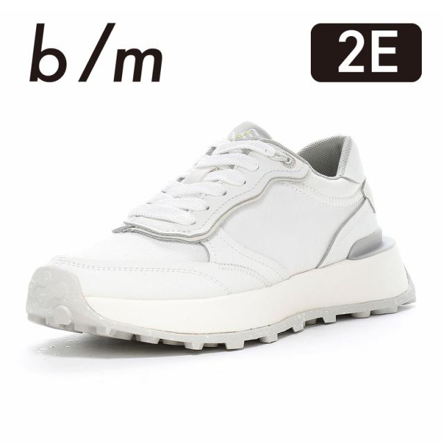 送料無料 ムーンスター レディース スニーカー B/Mスラン ホワイト 快適さと遊び心が融合したサスティナブルなスニーカー エコ設計 皮革繊維再生複合材 靴 シューズ カジュアル 普段履き