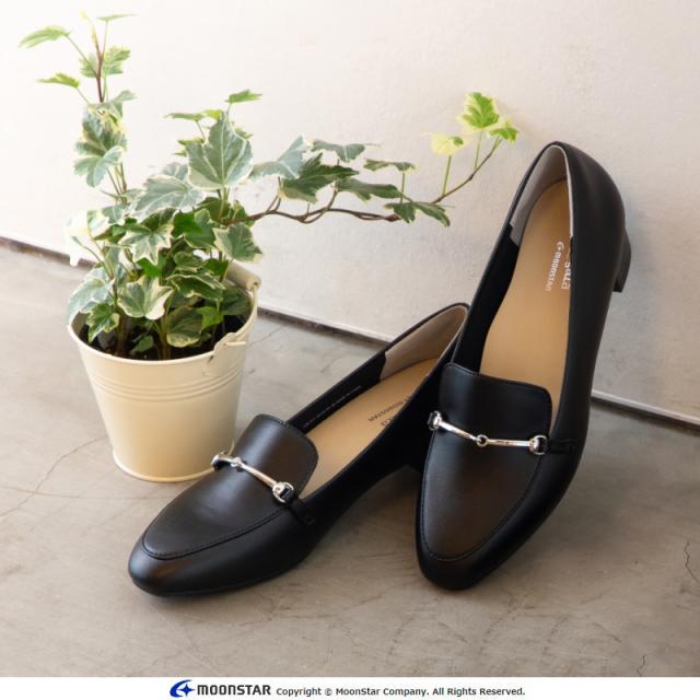 送料無料 ムーンスター レディース MS SGT702 ブラック 黒 ラクに歩け