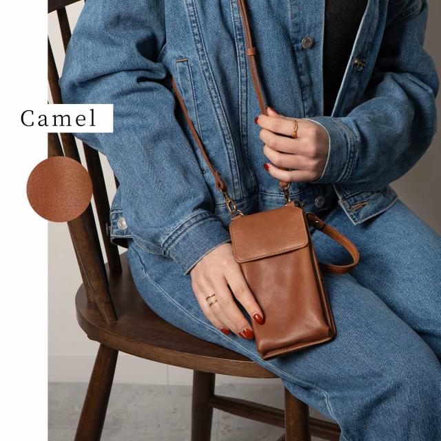 スマホショルダー 本革 財布 スマホポーチ Lilina スマホポシェット