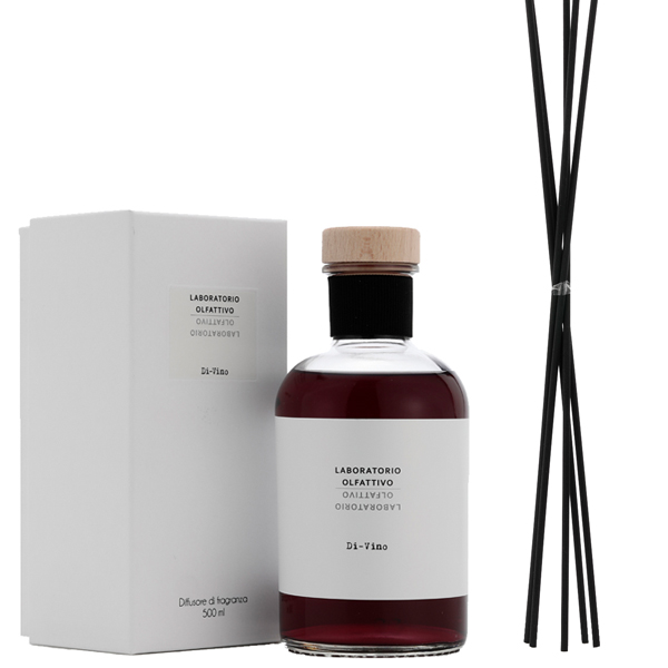 送料無料  ラボラトリオ・オルファティーボ ルームフレグランス ディ・ヴィーノ（赤ワイン） ディフューザー 500ml リード付き