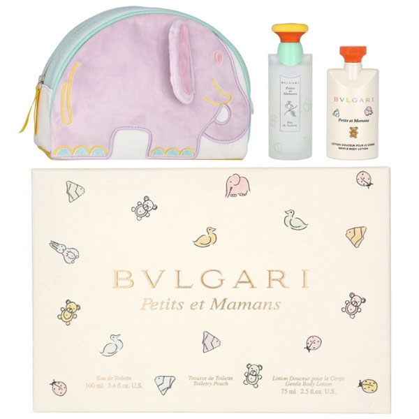 送料無料  ブルガリ プチママン コフレ セット N2 EDT100ml＋ボディローション75ml＋ポーチ 香水 BVLGARI