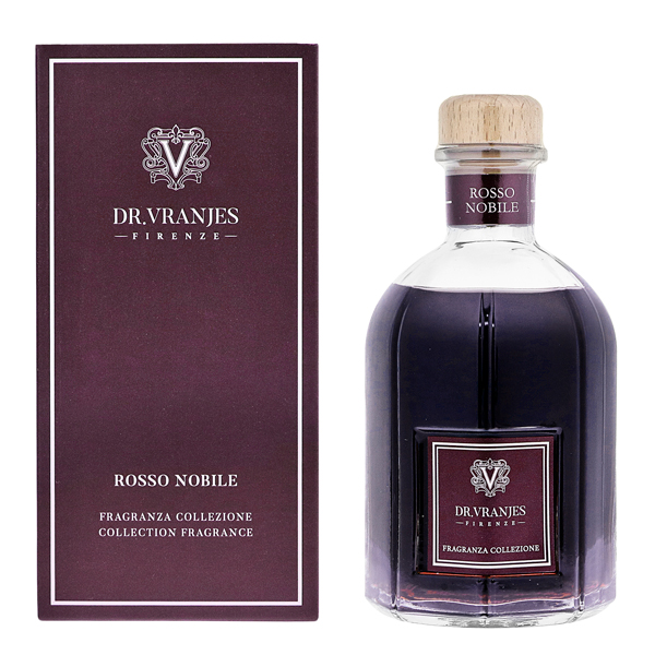 送料無料  ドットール・ヴラニエス ルームフレグランス ロッソ ノービレ（ROSSO NOBILE） ディフューザー 250ml リード付き Dr. Vranjes