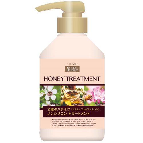送料無料  熊野油脂 ディブ 3種のハチミツトリートメント 本体 (マヌカ・アカシア・レンゲ) 450ml 20本セット 【ケース販売】